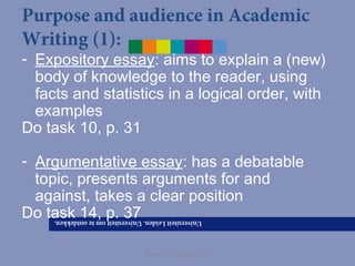 Lecture 1 academic writing in english final | PPT