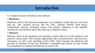 Introduction to Computers - Lecture#1 AICT. | PPT
