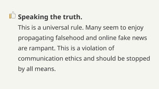 All About Communication: Types, Nature, Process and Ethics | PPTX