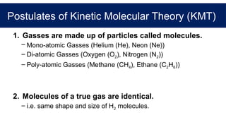 basic concept of physical chemistry including kmt | PPT