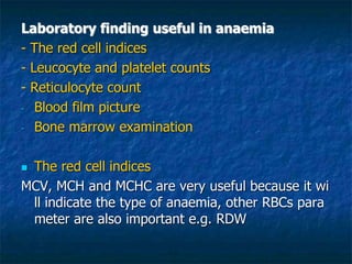 Lecture 1 general aspects of Anaemia.pptx