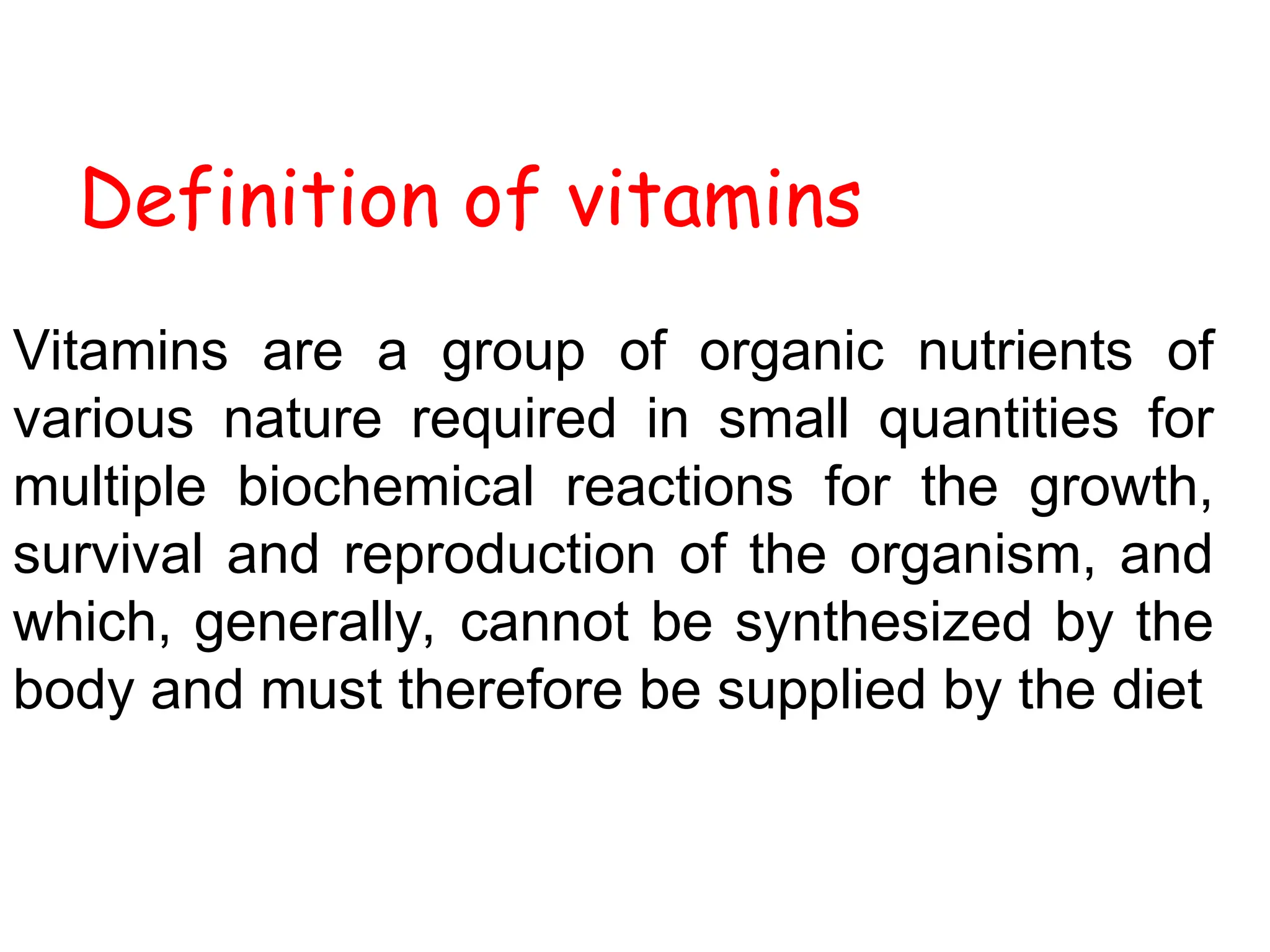 Vitamin classification, function, deficiency | PPT | Nutrition ...