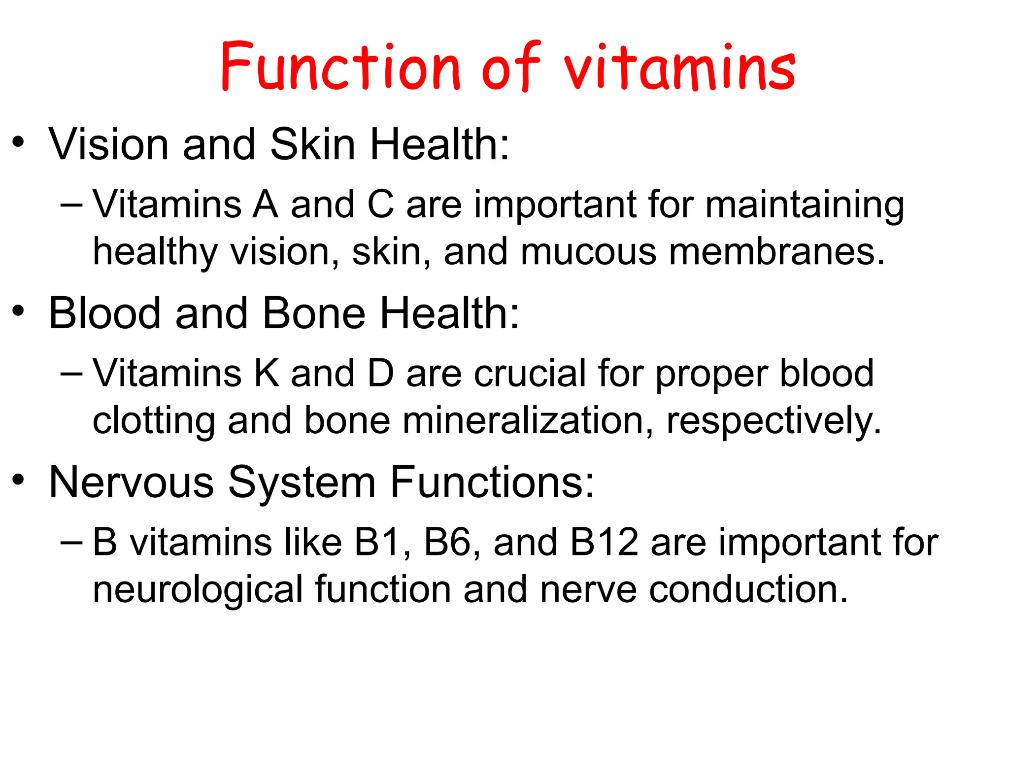 Vitamin classification, function, deficiency | PPT | Nutrition ...
