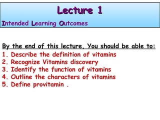 Vitamin classification, function, deficiency | PPT