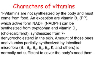 Vitamin classification, function, deficiency | PPT