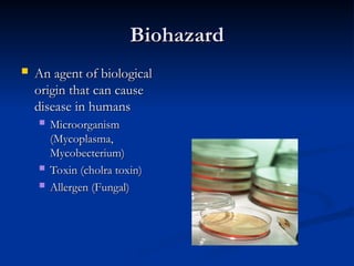 Biological Laboratory Safety Biocontainment labs | PPT