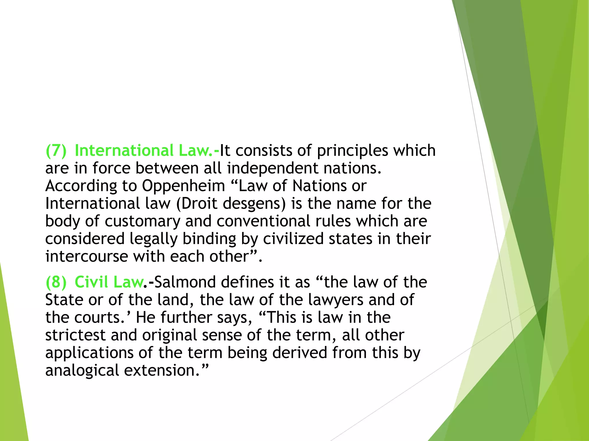 Lecture 1 and 2 introduction to law part 1 | PPT