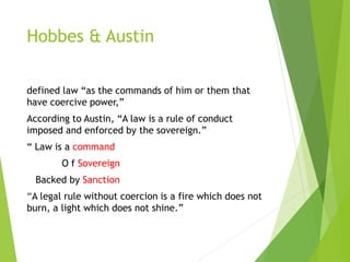 Lecture 1 and 2 introduction to law part 1 | PPTX
