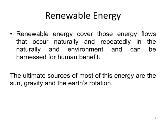 Lecture 1 And 2 Renewable Enrgy Resources Pptx