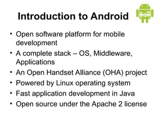 Lecture 1 Android Application Development.ppt | Operating Systems | Computer Software and ...