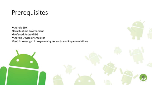 Introduction To Android Mobile App Development Pptx