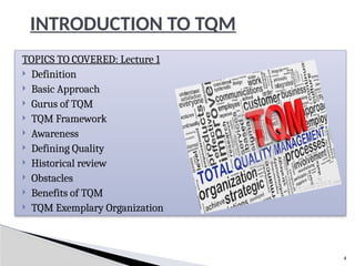 TOTAL QUALITY MANAGEMENT (TQM) with PRINCIPLES | PPTX