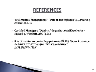Total Quality Management | PPTX