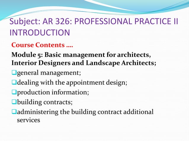 Lecture 1 AR 326 PROFESSIONAL PRACTICE II (1).pptx