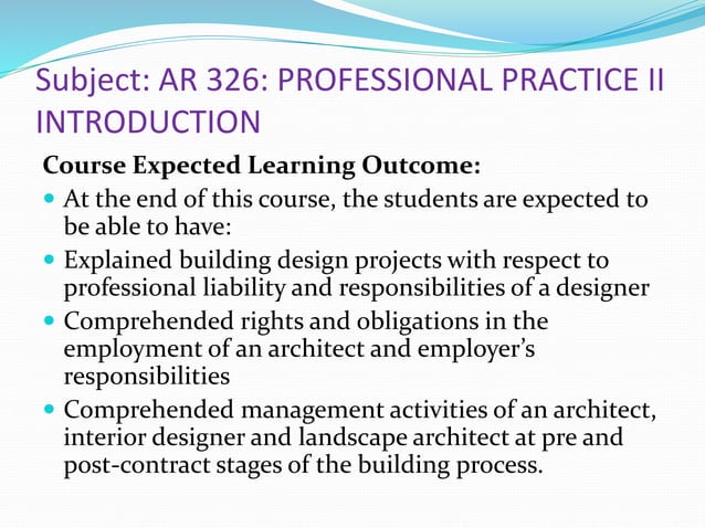 Lecture 1 AR 326 PROFESSIONAL PRACTICE II (1).pptx