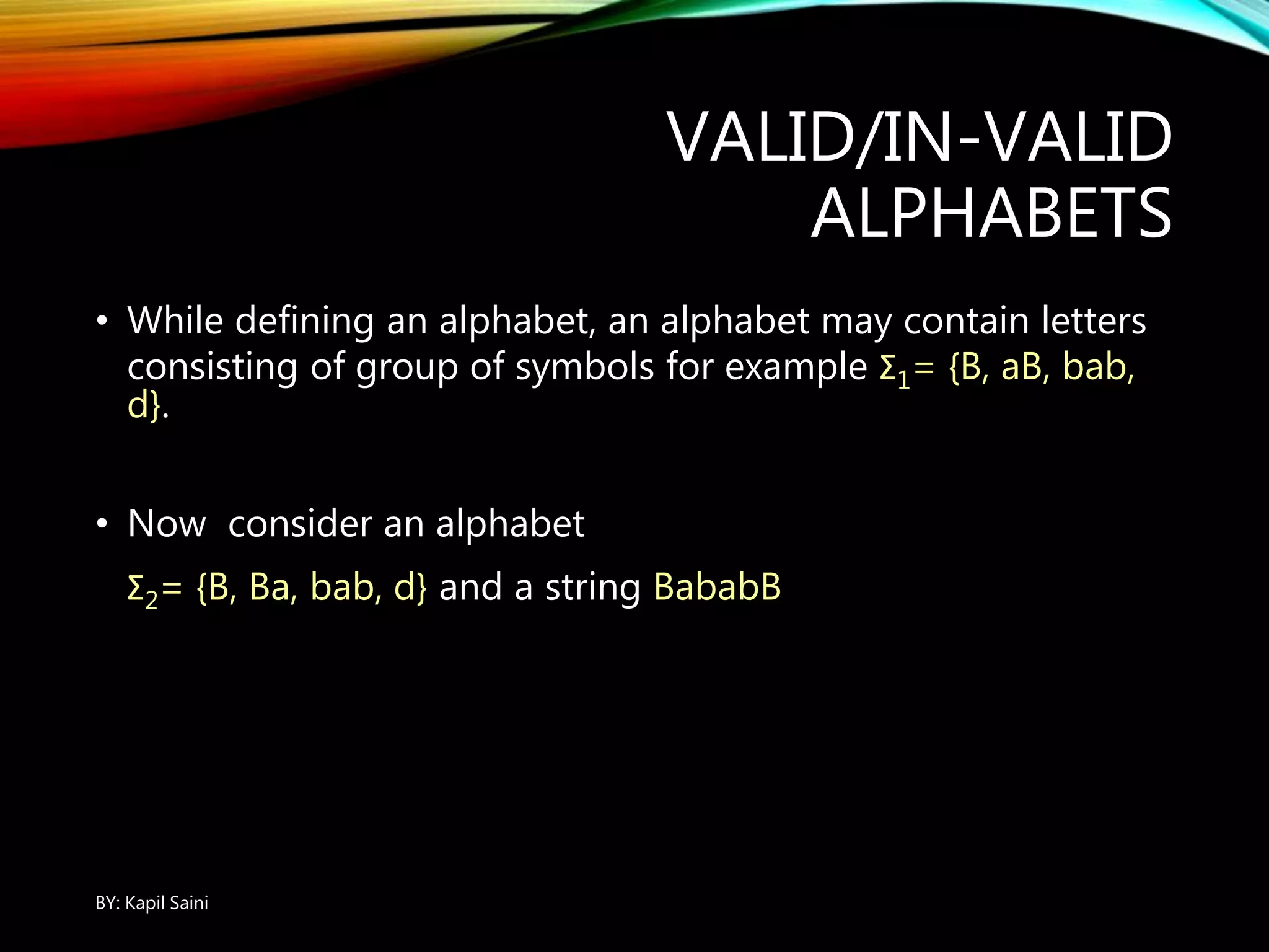 Introduction to Automata Theory | PPT