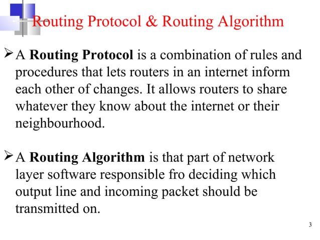 Concept of Network Routing Layer | PPT | Computer Networking | Computing