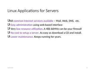Network Operating System (Linux and Windows Server) | PPT