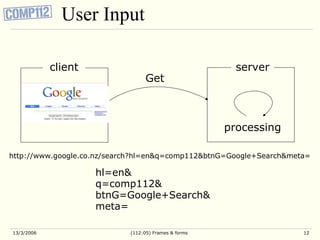 Lecture1 B Frames&Forms | PPT | Web Development | Internet