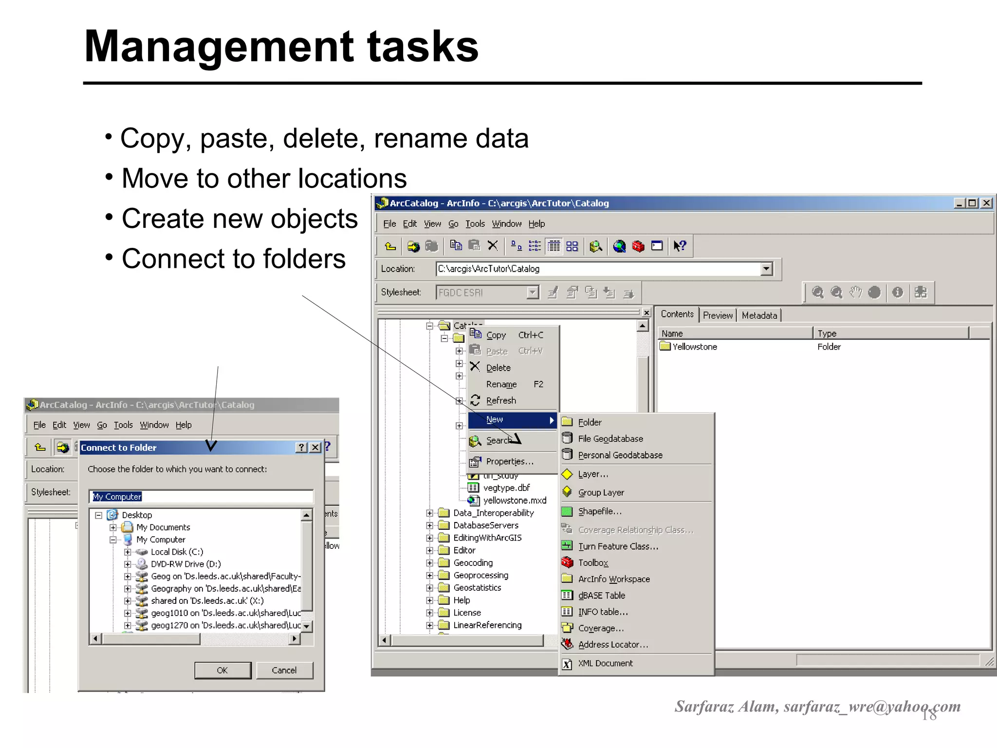 Lecture 1b Introduction To Arc Gis Ppt Databases Computer Software And Applications