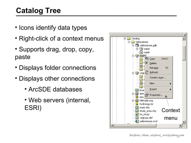 Lecture 1b introduction to arc gis | PPT | Databases | Computer Software and Applications