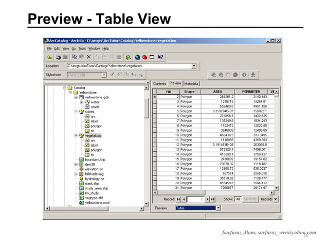 Lecture 1b introduction to arc gis | PPT | Databases | Computer Software and Applications