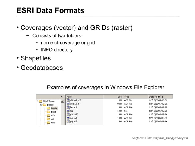 Lecture 1b introduction to arc gis | PPT | Databases | Computer Software and Applications