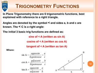 Lecture 1: Basics of trigonometry (surveying) | PDF