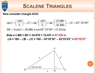 Lecture 1: Basics of trigonometry (surveying) | PDF