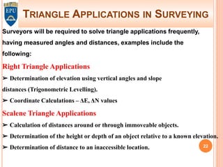 Lecture 1: Basics of trigonometry (surveying) | PDF