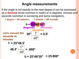 Lecture 1: Basics of trigonometry (surveying) | PDF