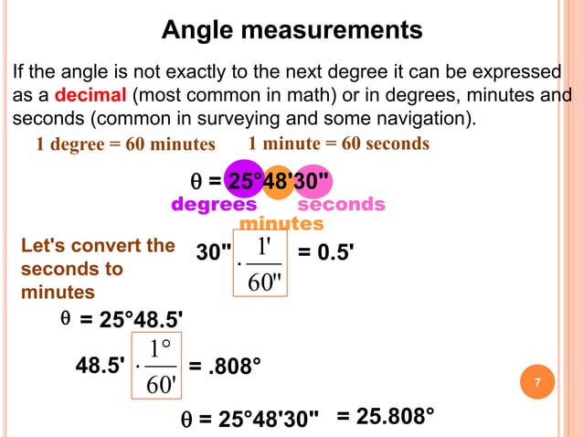 Lecture 1: Basics of trigonometry (surveying) | PDF | Geography | Science