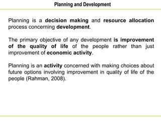 Lecture 1: Urban & Regional Planning (Risk Mitigation Concept) | PPTX