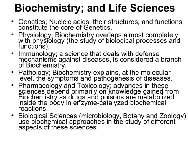 Lecture 1 biochemistry introduction | PPT