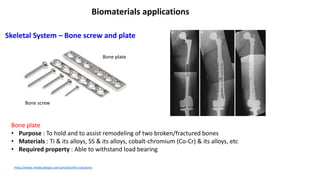 Lecture 1 biomaterials | PPTX
