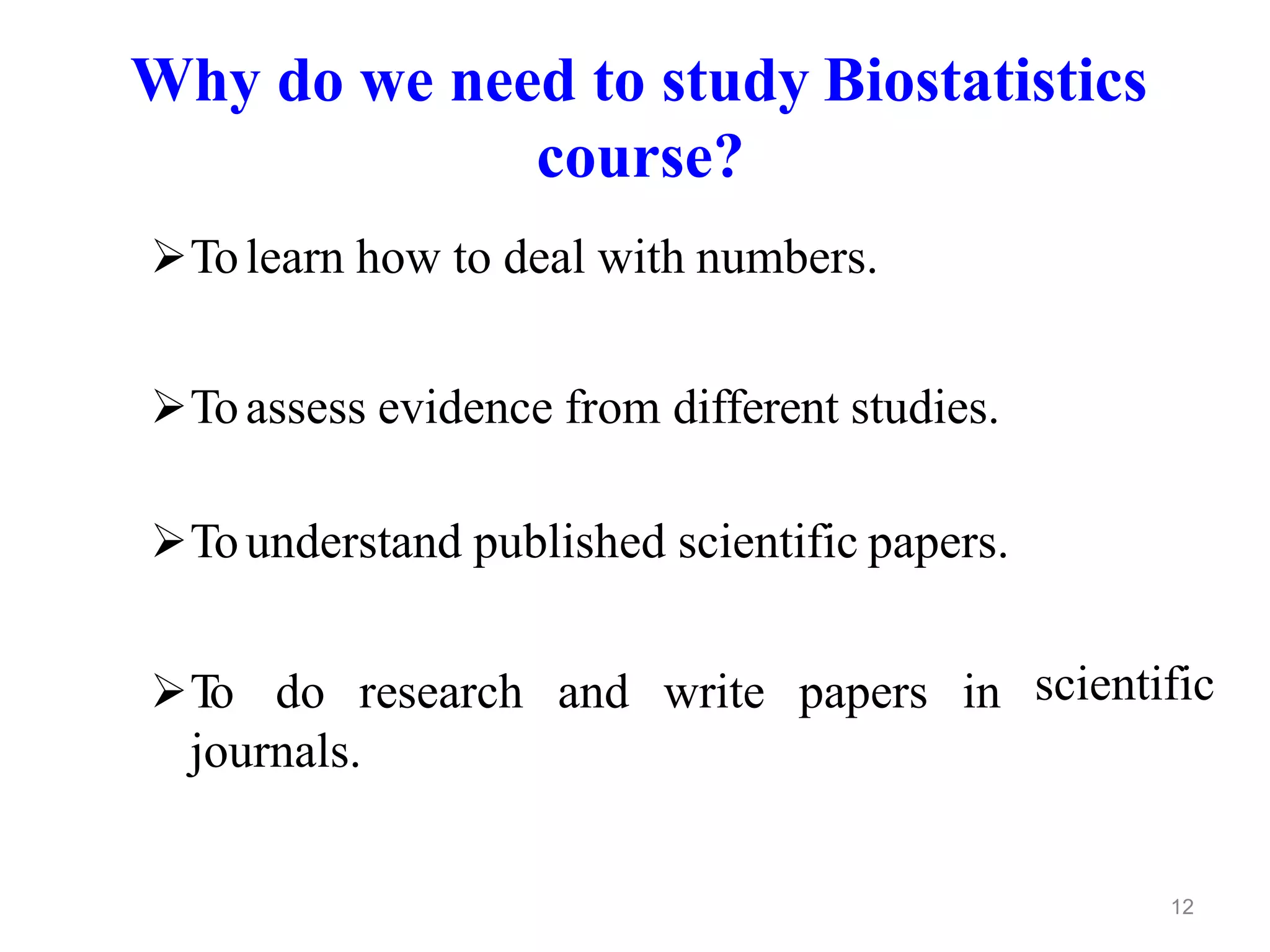 Lecture 1 Biostatistics Introduciton Pptx Infectious Diseases