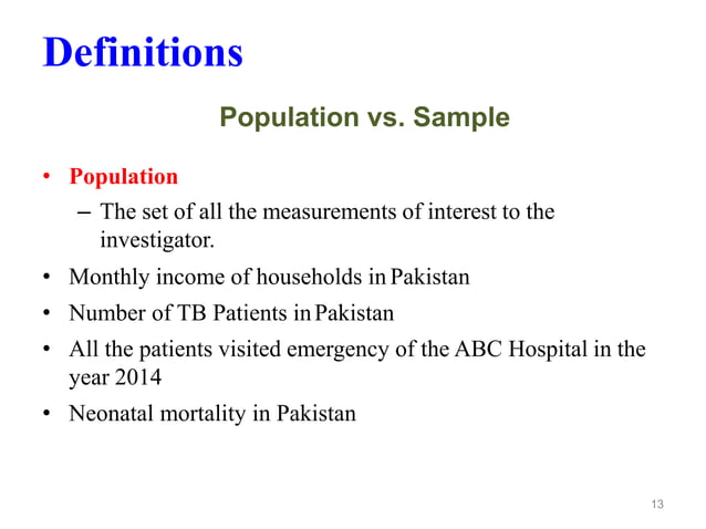 Lecture 1 Biostatistics Introduciton.pptx | Infectious Diseases ...