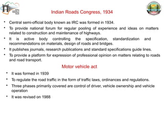 Lecture 1 of transport engineering at iit mandi | PPTX