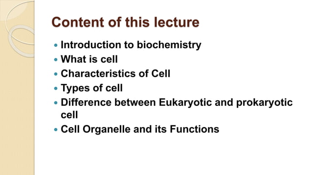 lecture what is cell and its different types | PPTX