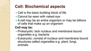 lecture what is cell and its different types | PPTX