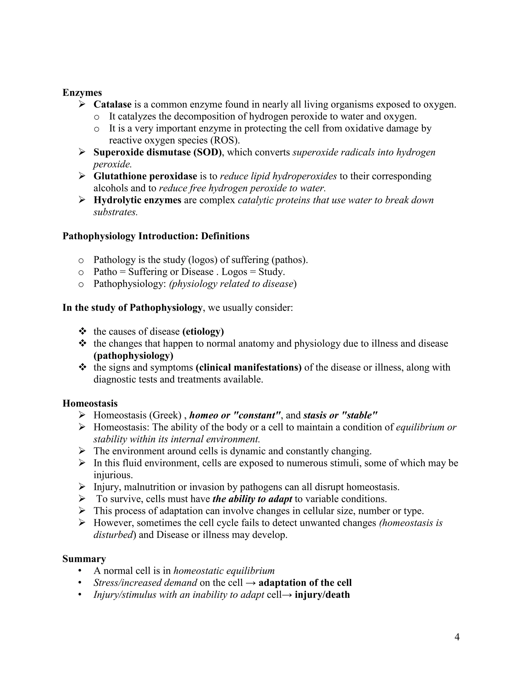 Pathology - Cell Injury | PDF