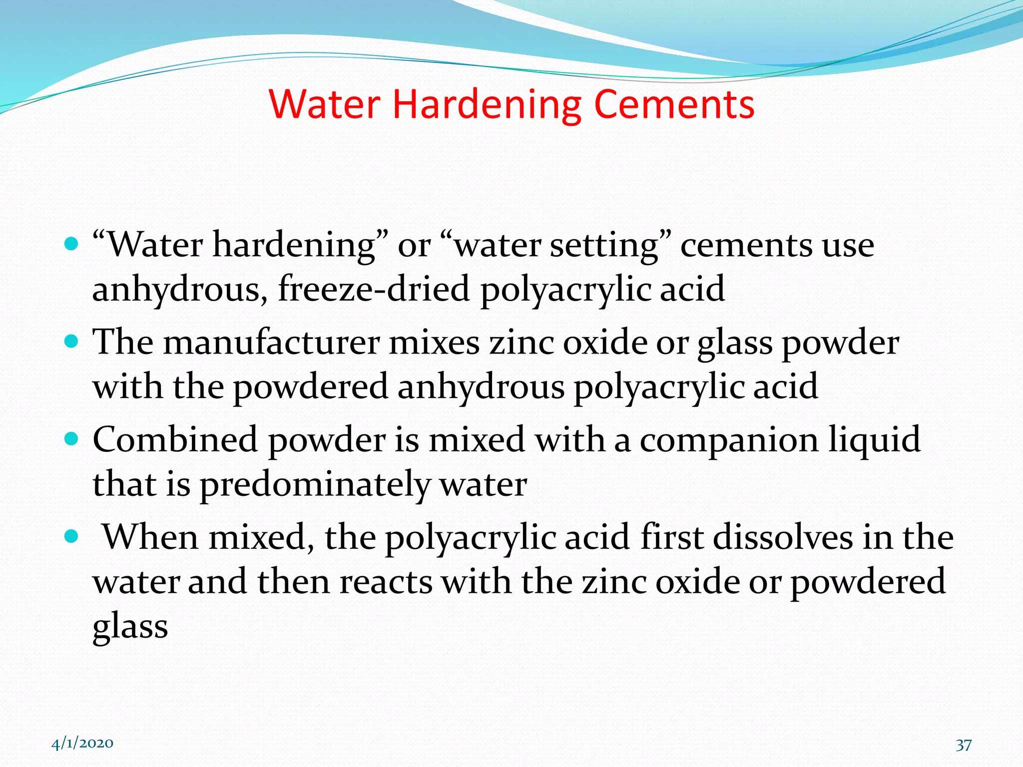 Lecture 1 cements | PPT