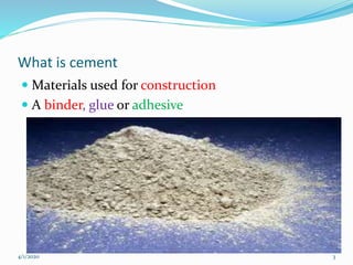 Lecture 1 cements | PPT