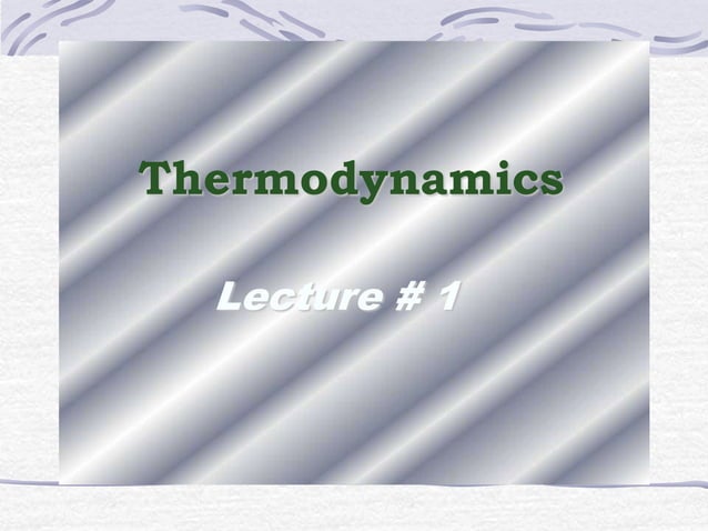 basics of thermodynamics | PPT