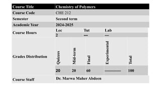 Lecture 1 (Chemistry of Polymers molecules).pptx