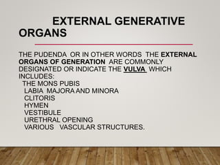 lecture 1 Clinical anatomy of the reproductive tract ,vulvovaginitis (1 ...