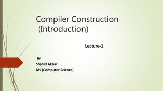 Lecture1 compilers | PPT