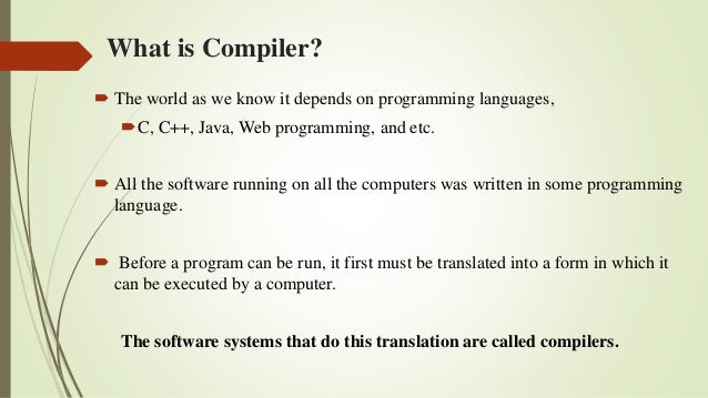 Lecture1 compilers