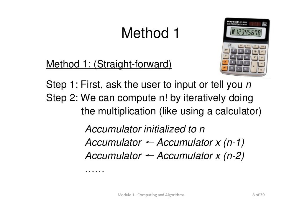 Lecture 1 Computing And Algorithms 3877