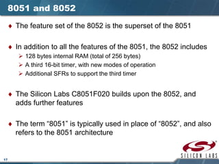 Lecture 1 (course overview and 8051 architecture) rv01 | PPT